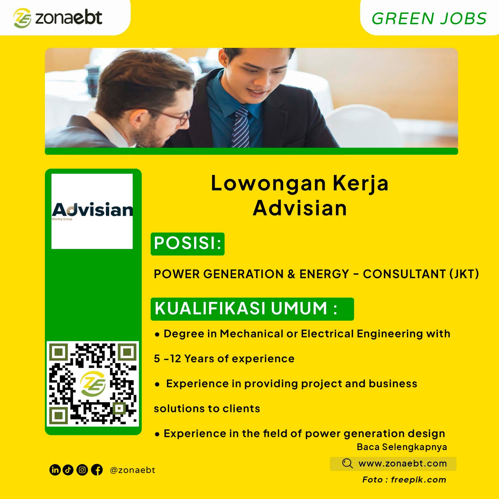 Power Generation Energy Consultant JKT Zonaebt Power Generation Energy Consultant JKT Zonaebt
