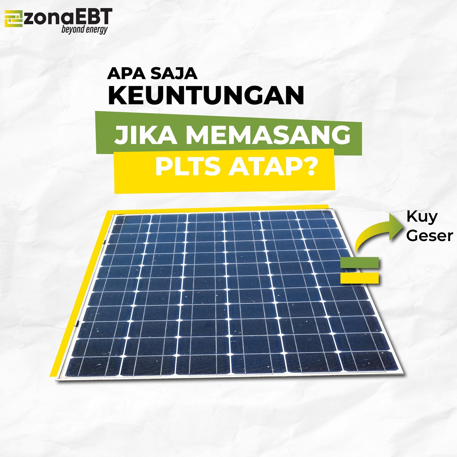 Apa Saja Keuntungan Jika Memasang PLTS Atap? - zonaebt.com