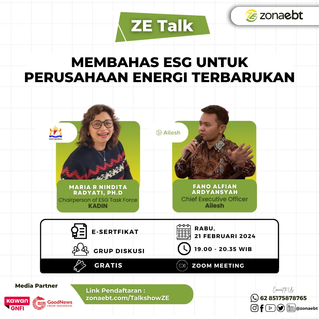 Membahas ESG untuk Perusahaan Energi Terbarukan - zonaebt.com