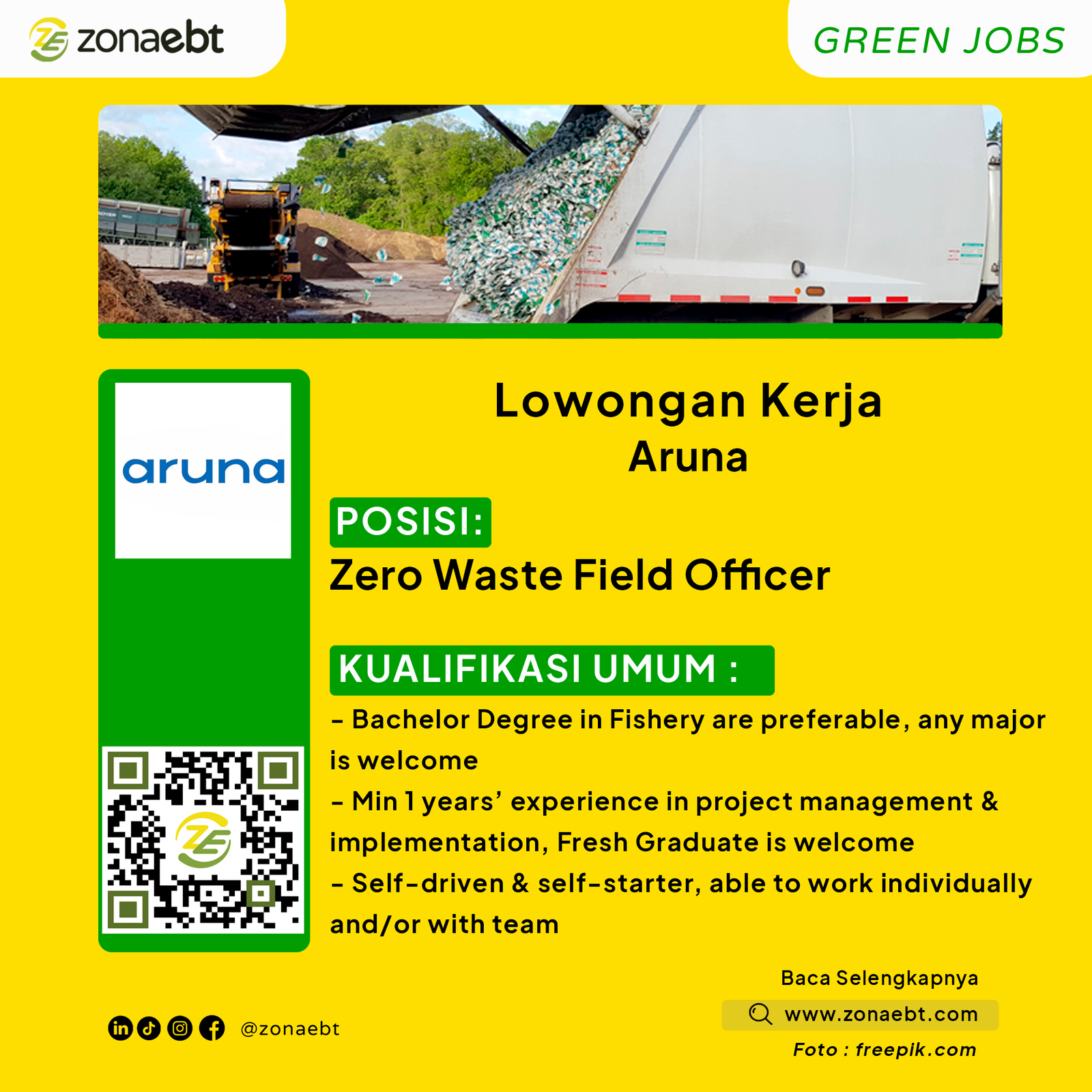 Zero Waste Field Officer Zonaebt Zero Waste Field Officer Zonaebt
